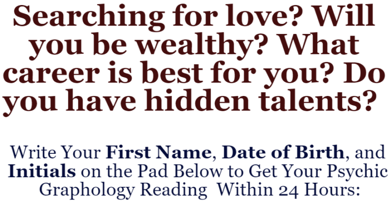 PsychicGraphology – Unlock the secrets of your handwriting with psychic ...